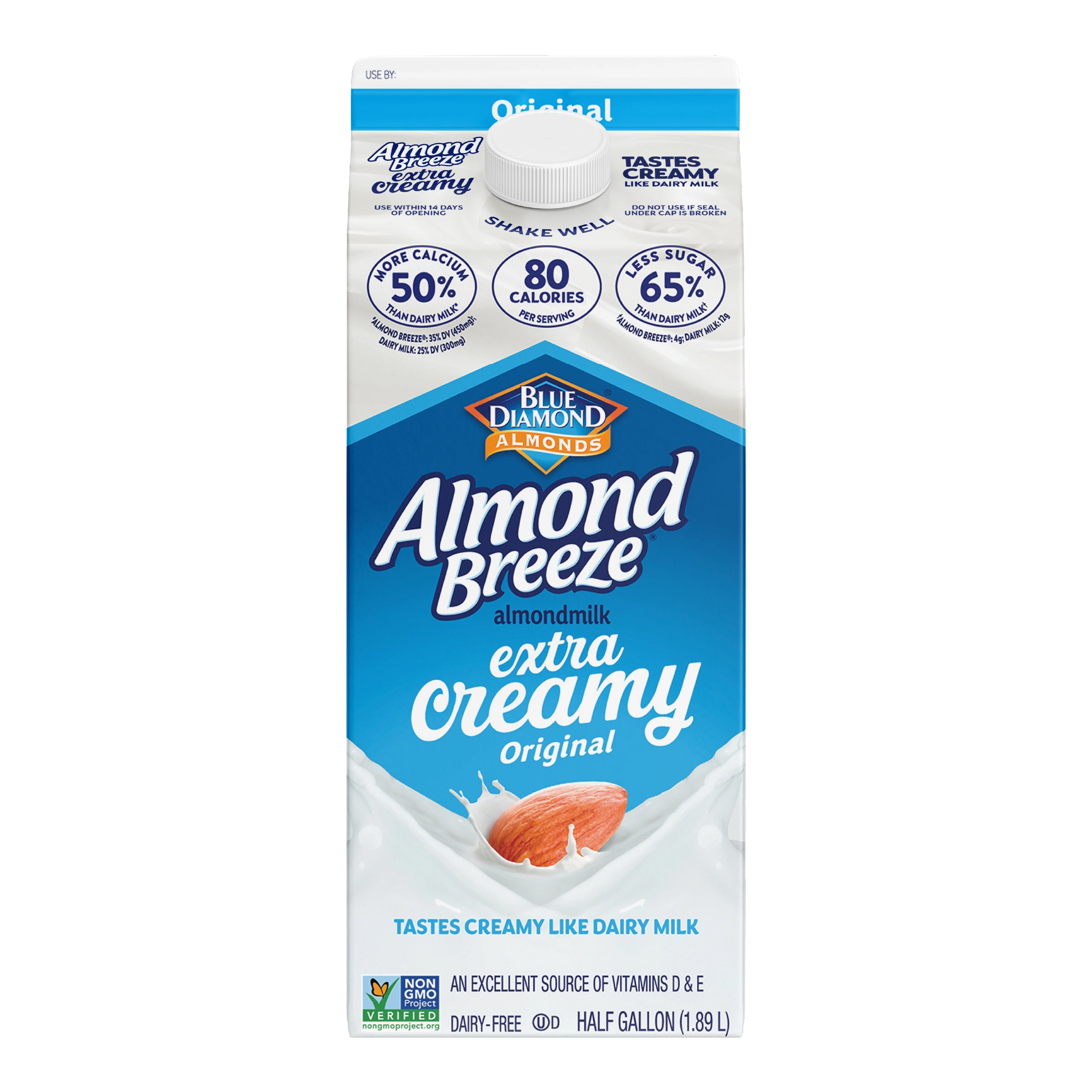 Almond Breeze Extra Creamy Almondmilk, 64 oz - Walmart.com