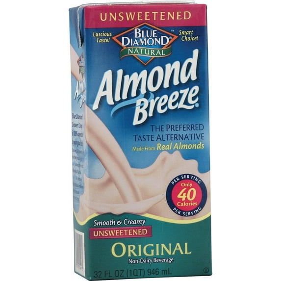 Almond Breeze Unsweetened Original Almondmilk - Walmart.com