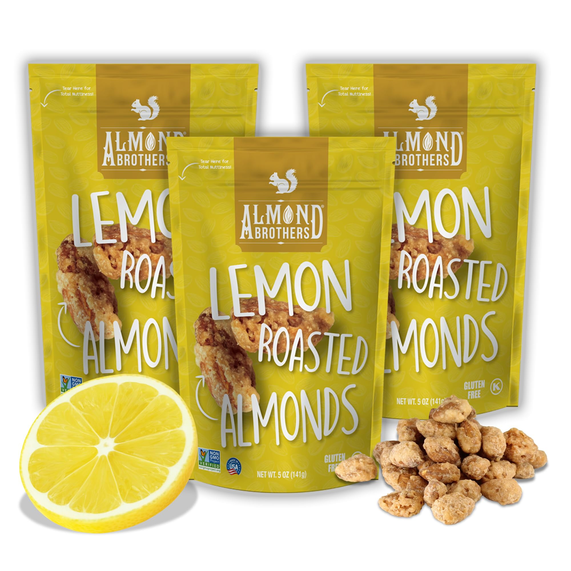 Almond Brothers Roasted Almonds MSF2 - Hand Crafted Lemon Glazed ...