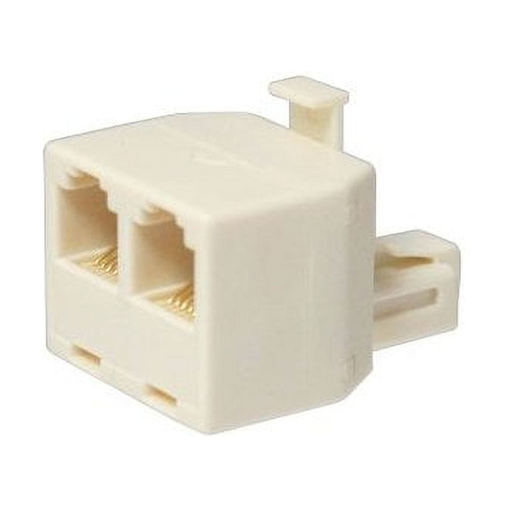 Almond Duplex Phone Jack Split - Walmart.com