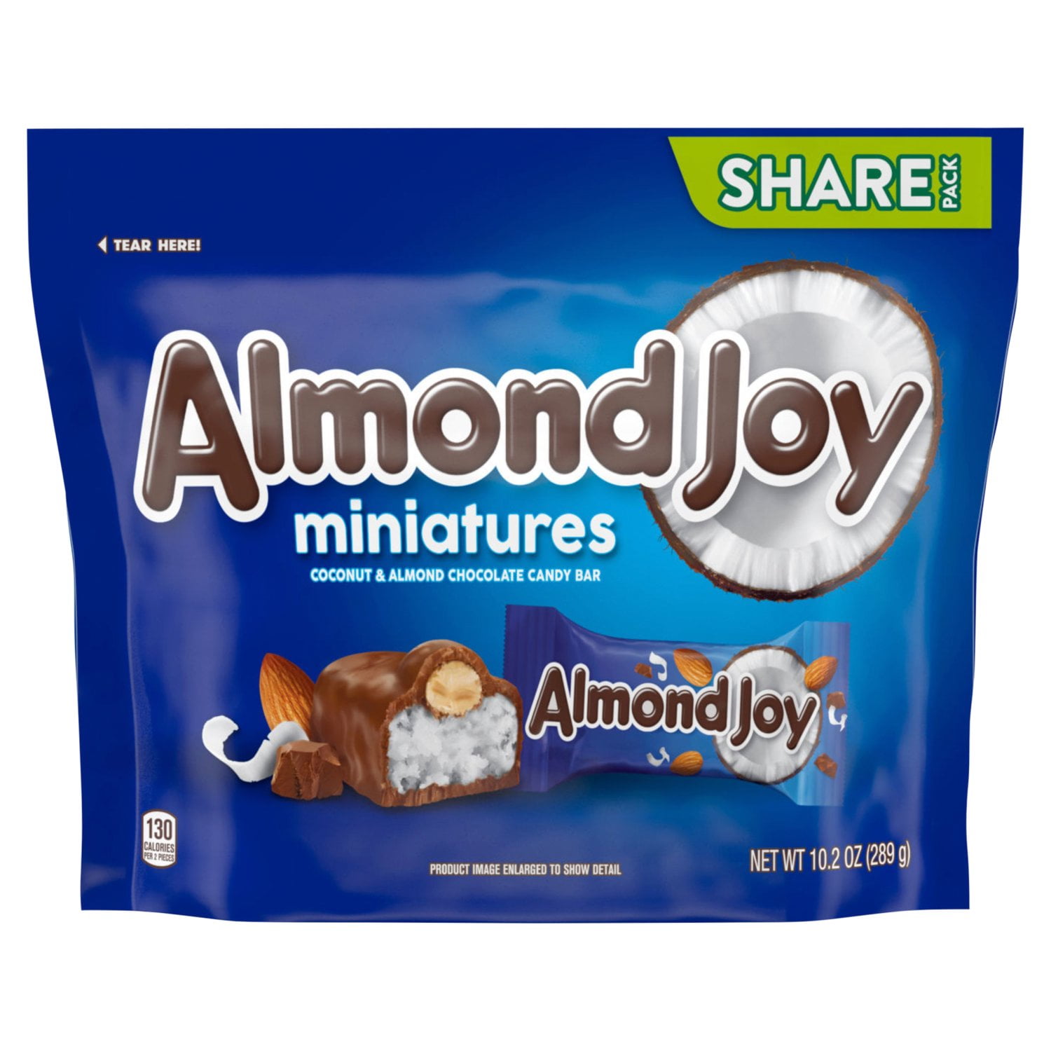 Almond Joy Miniatures Chocolate Candy, Coconut and Almond, Share Pack ...