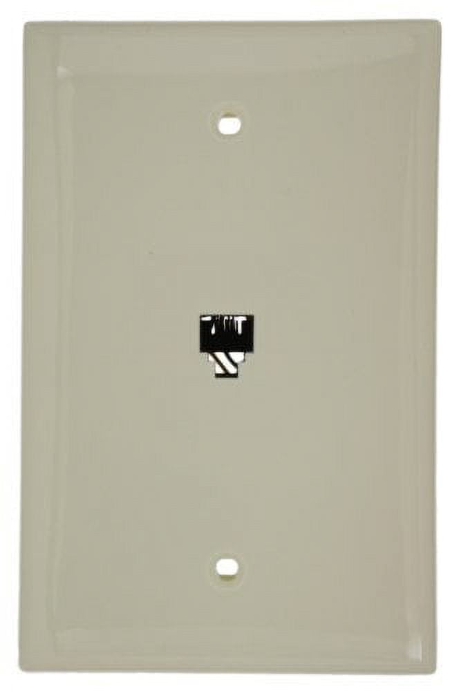 Almond LARGE Phone Jack Wall Plate 4-Wire - Walmart.com