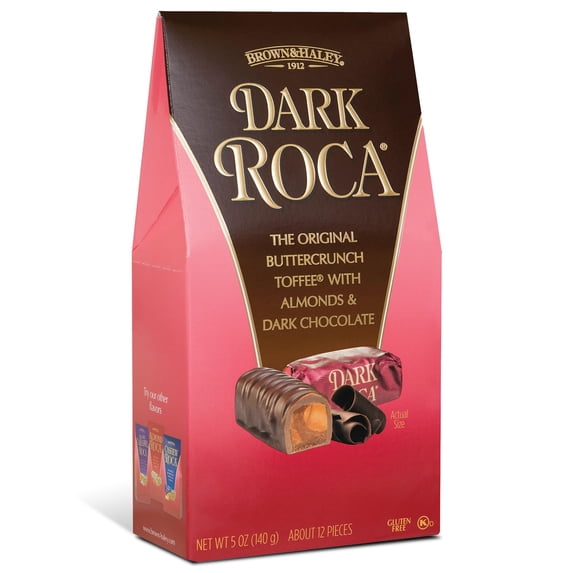 Almond Roca Pack of BCF26 1-5oz Individually Wrapped Dark Chocolate ...