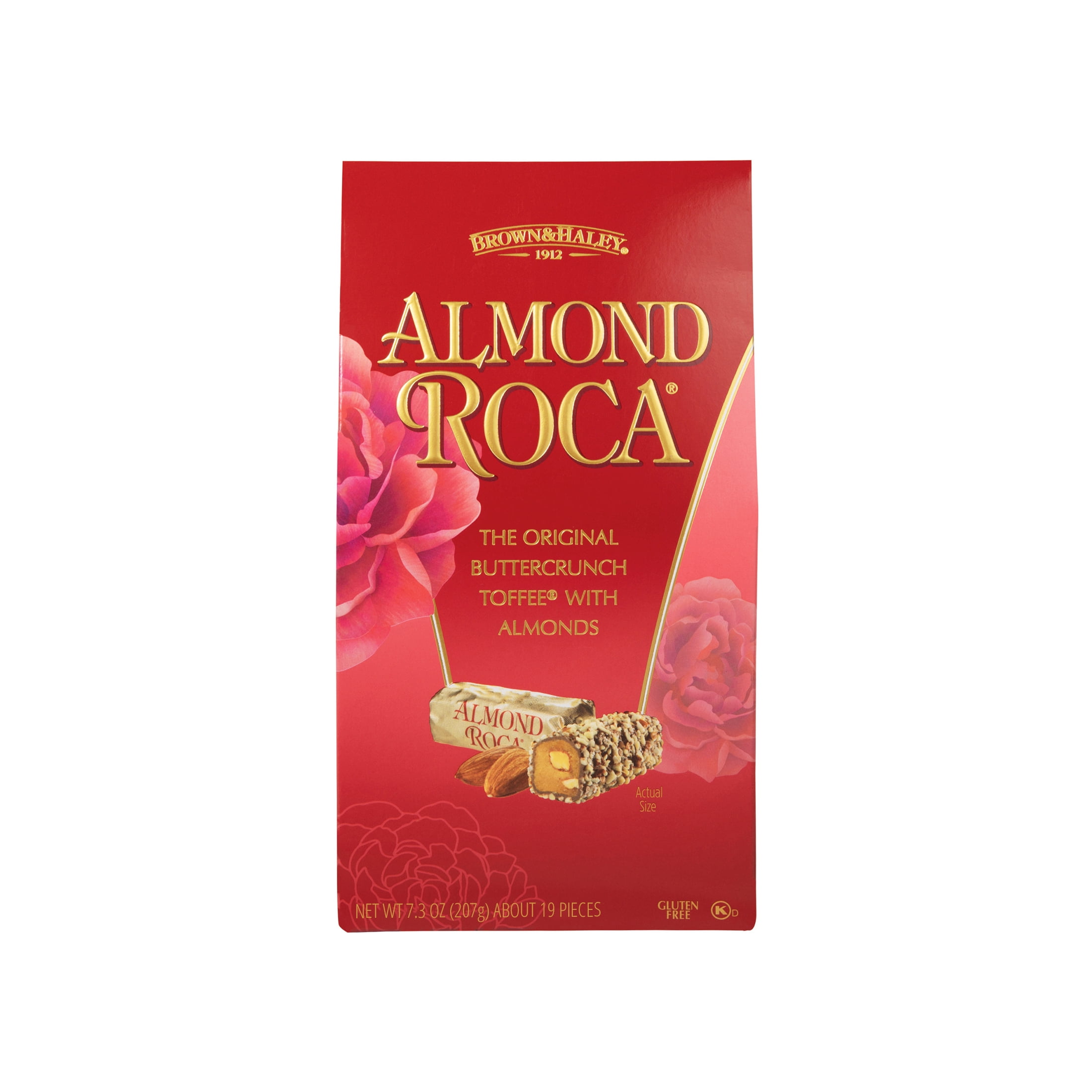 Almond Roca Valentine's Buttercrunch Toffee with Almonds, 7.3oz, Gluten ...