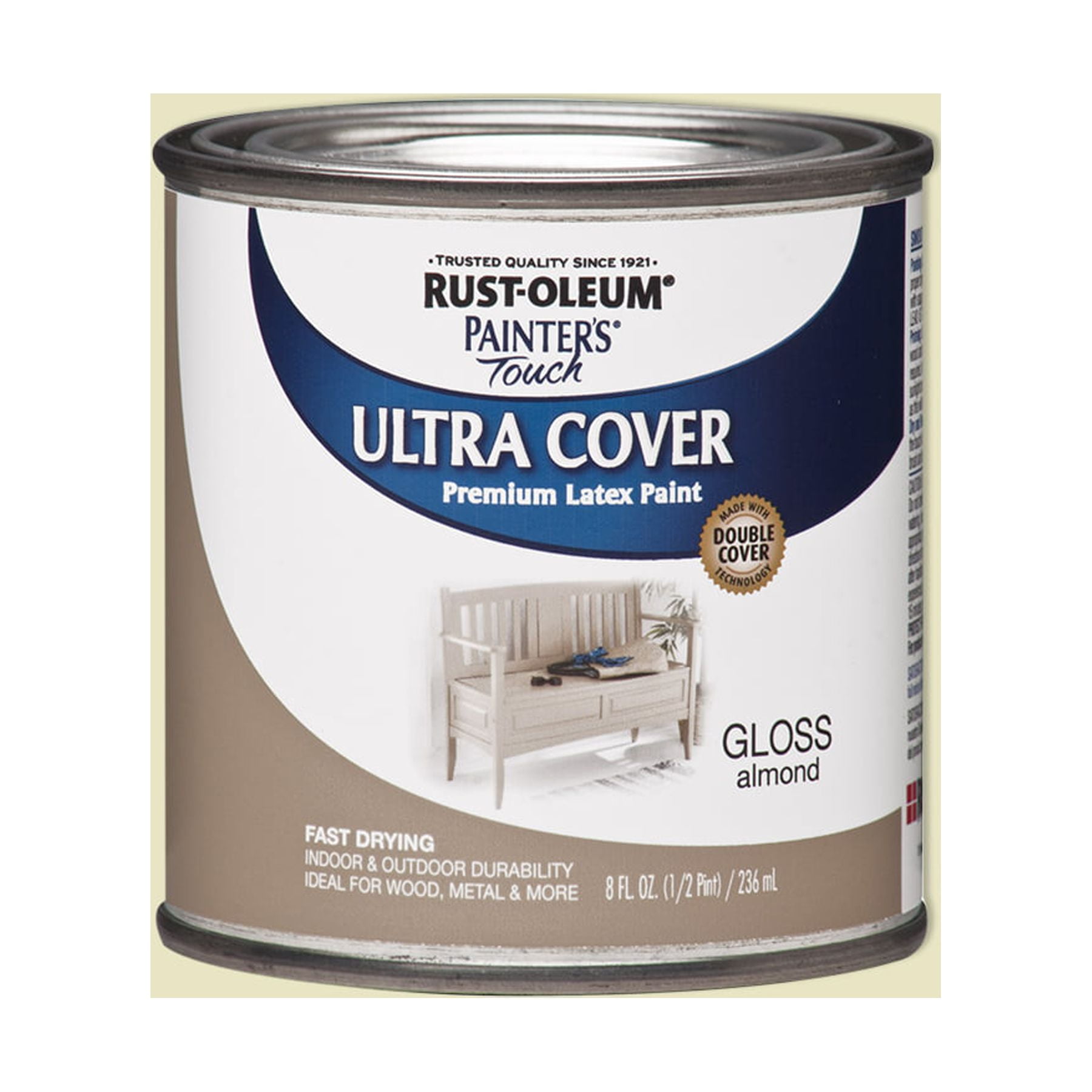 Almond, Rust-Oleum Painter's Touch Ultra Cover Gloss, Half Pint ...