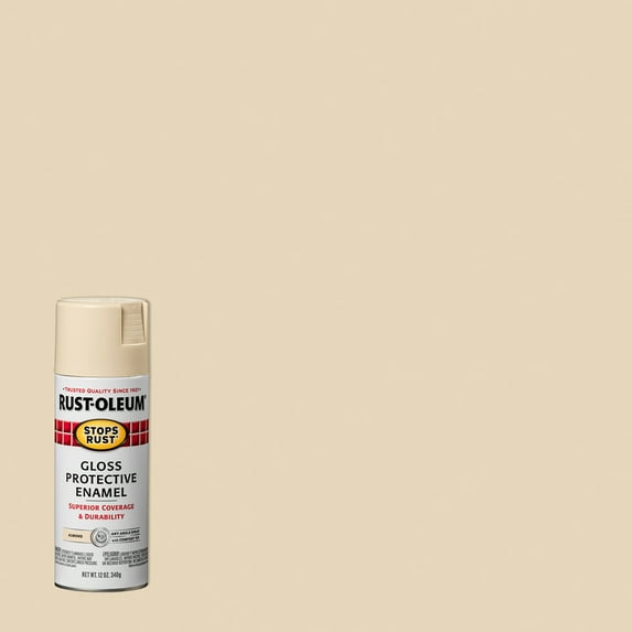 Almond, Rust-Oleum Stops Rust Gloss Protective Enamel Spray Paint ...