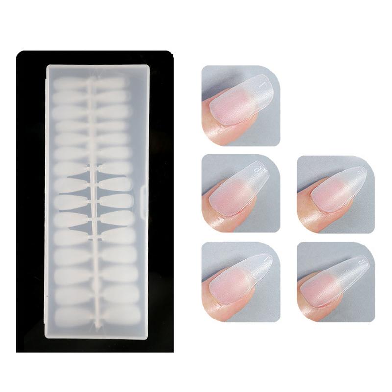 Almond/Square Oval/Coffin Tips Clear Tips for Acrylic Nails Full Fake ...
