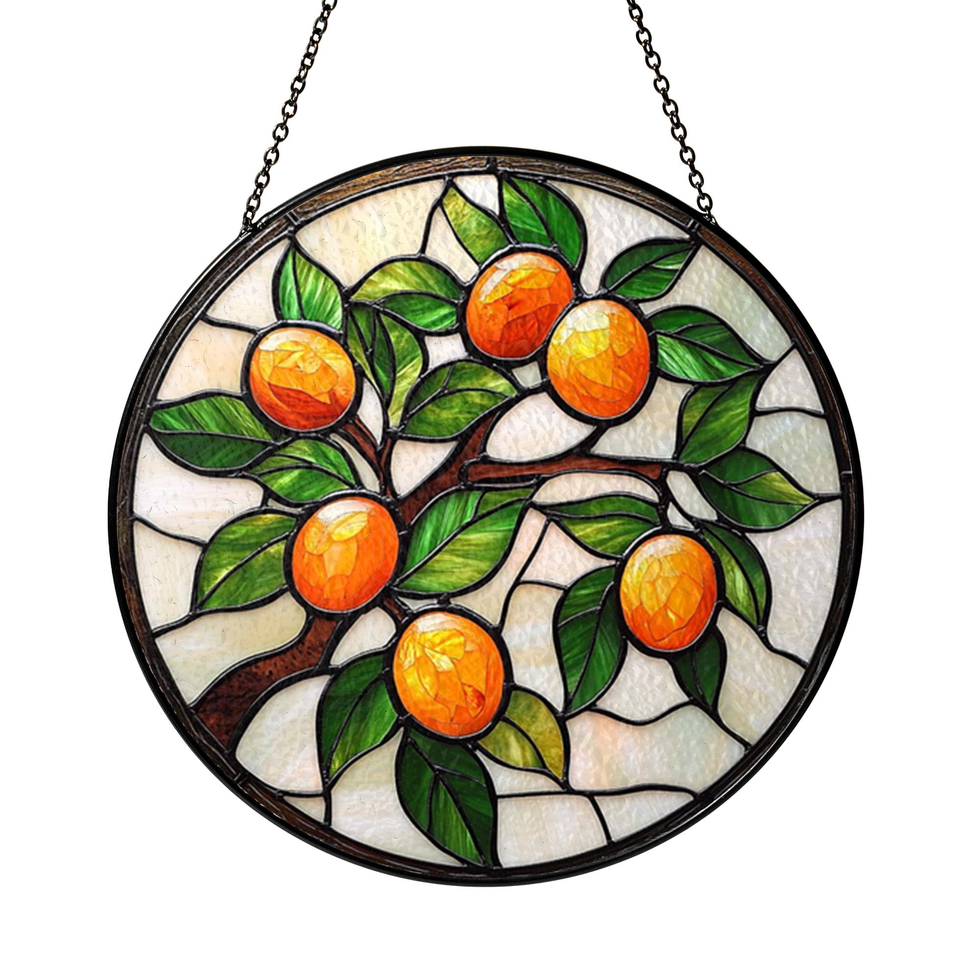 Almond Tree Branch Stained Glass Style Botanical Suncatcher Window ...