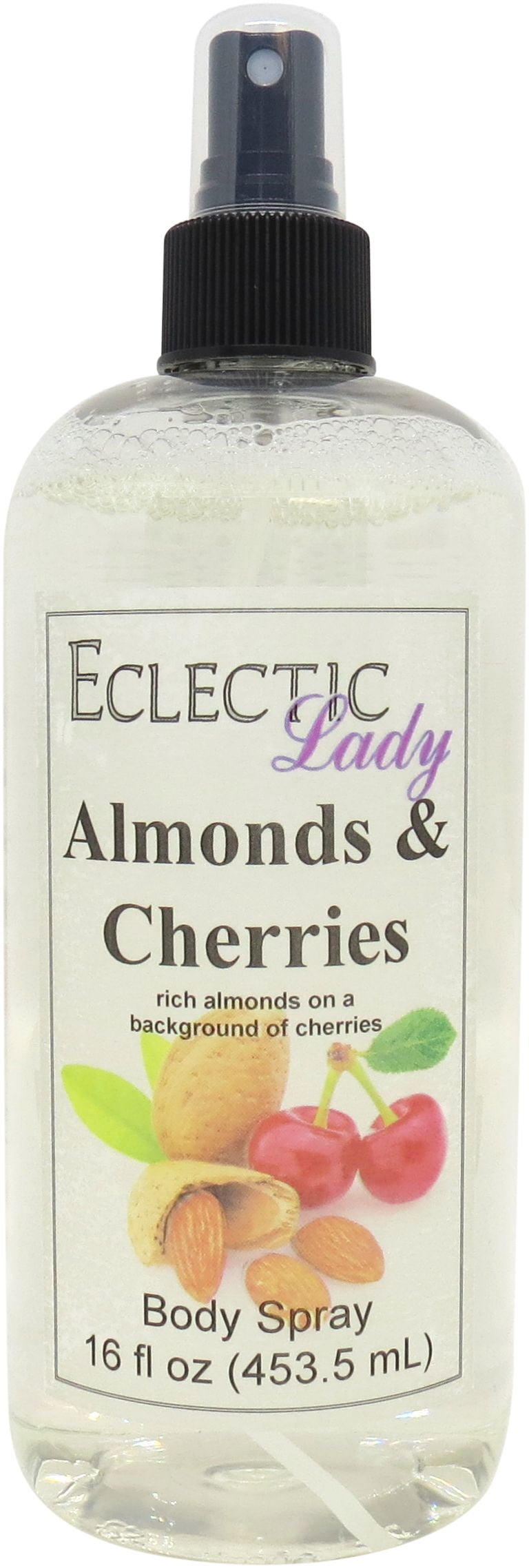 Almonds And Cherries Body Spray, Eclectic Lady, Hydrating Mist, Unisex ...