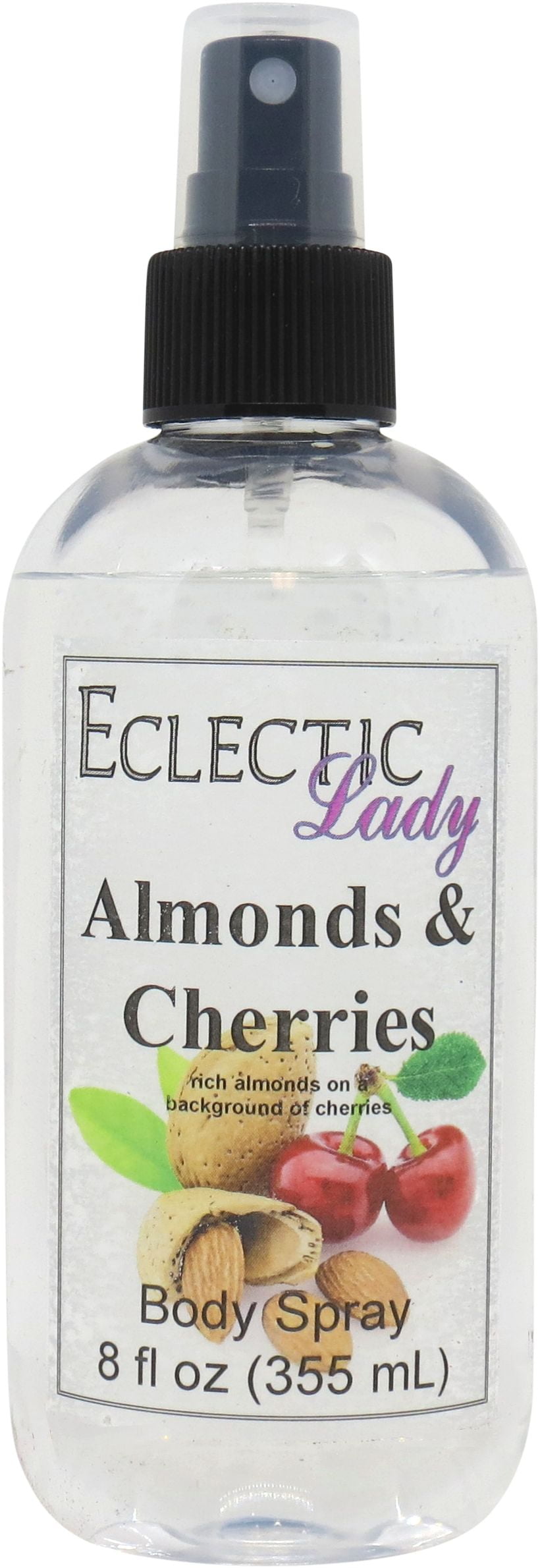 Almonds And Cherries Body Spray, Eclectic Lady, Hydrating Mist, Unisex ...