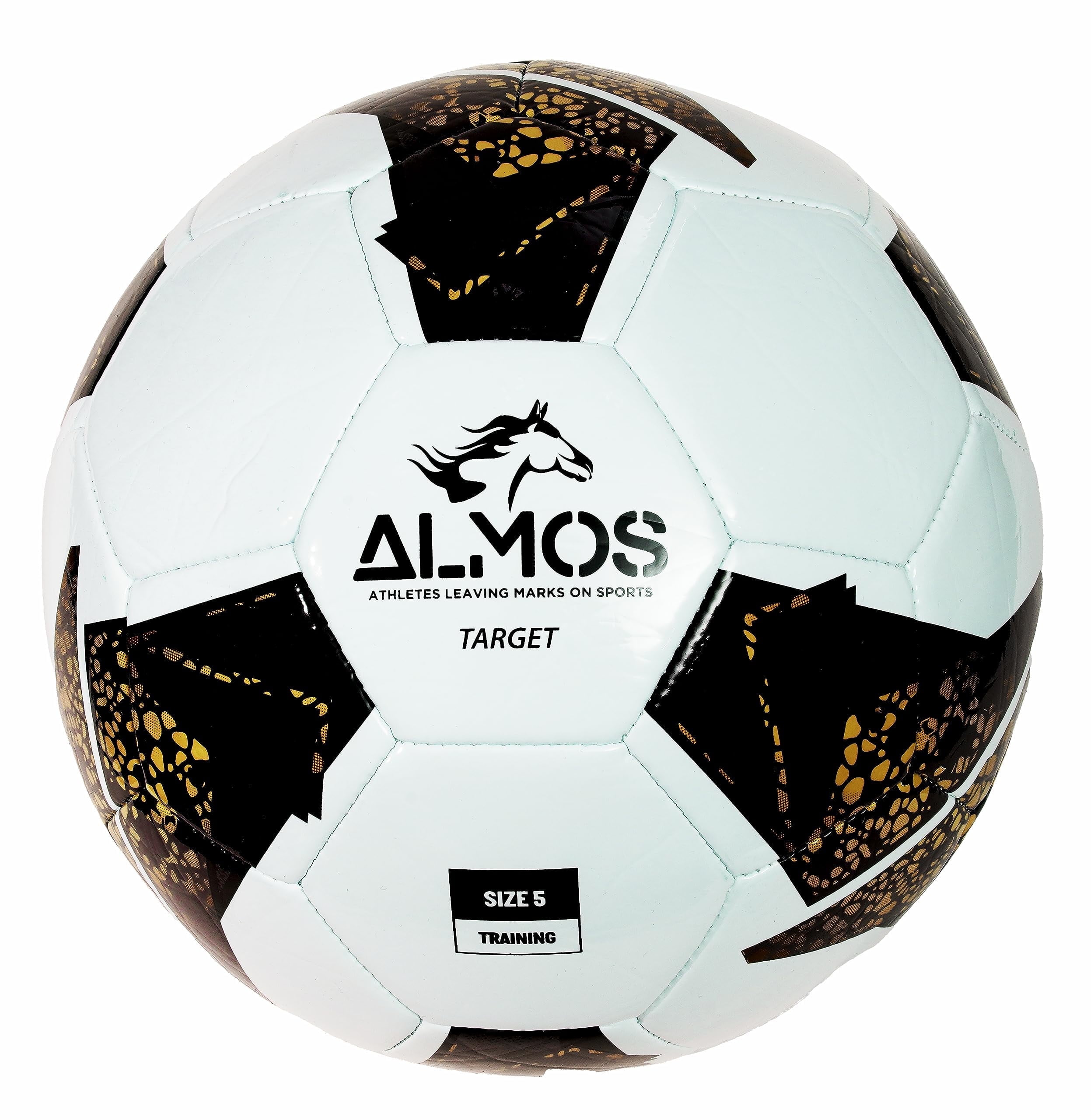 Almos Target Soccer Ball - Size 5 for Outdoor Soccer - Neon Yellow ...