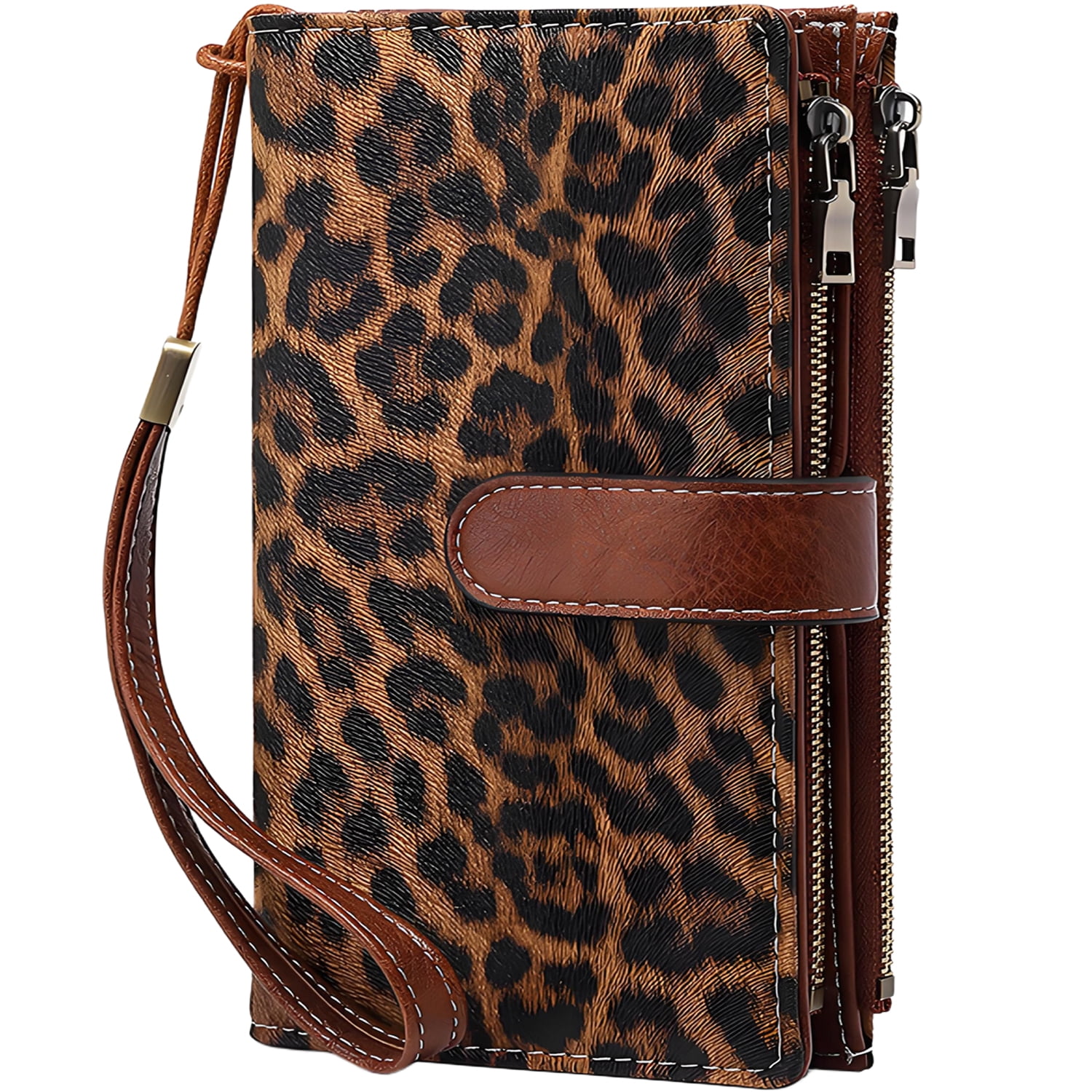 AlmosTen Wallets for Women PU Leather with RFID Blocking Large Capacity ...