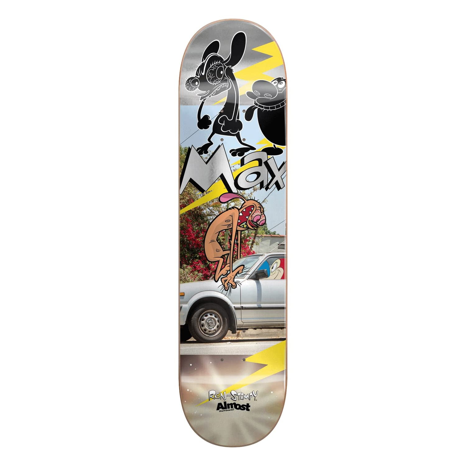 Almost Skateboard Deck Max Ren and Stimpy Road Rage 8.5" x 32.3 ...