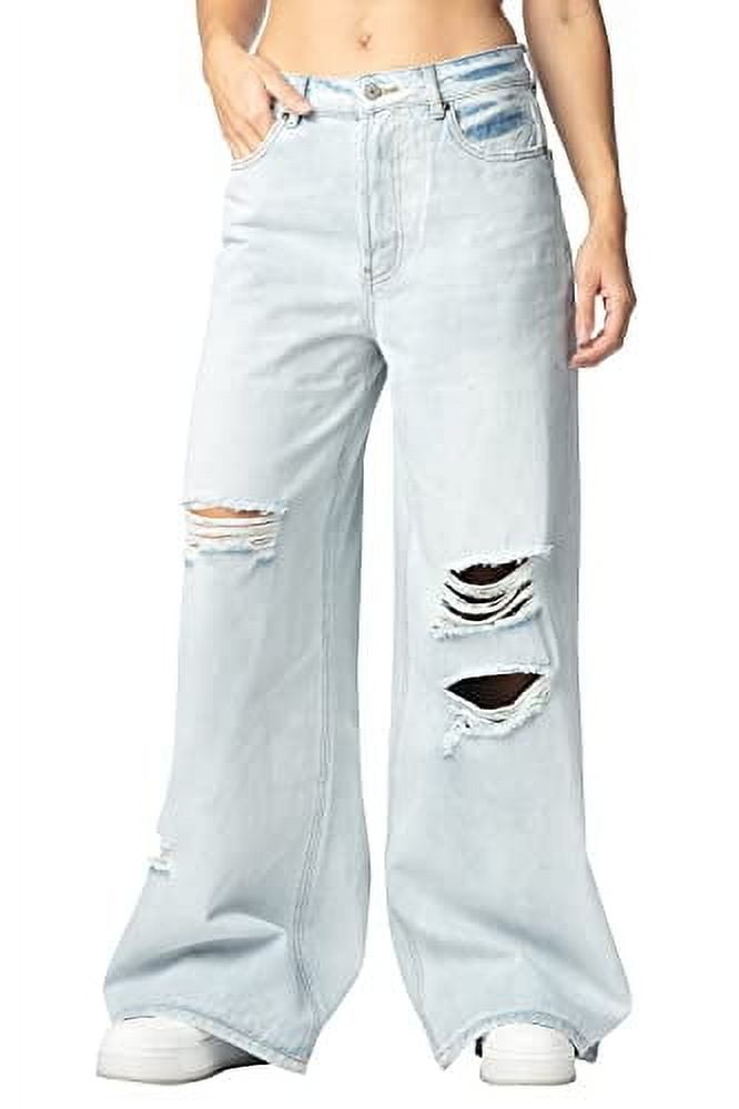 Almost Famous Almost Famous mega high Rise 90's Baggy Destructed and ...