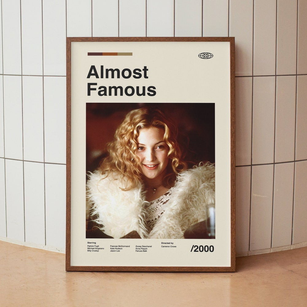 Almost Famous Movie Poster Kate Hudson Film Vintage Minimalist ...