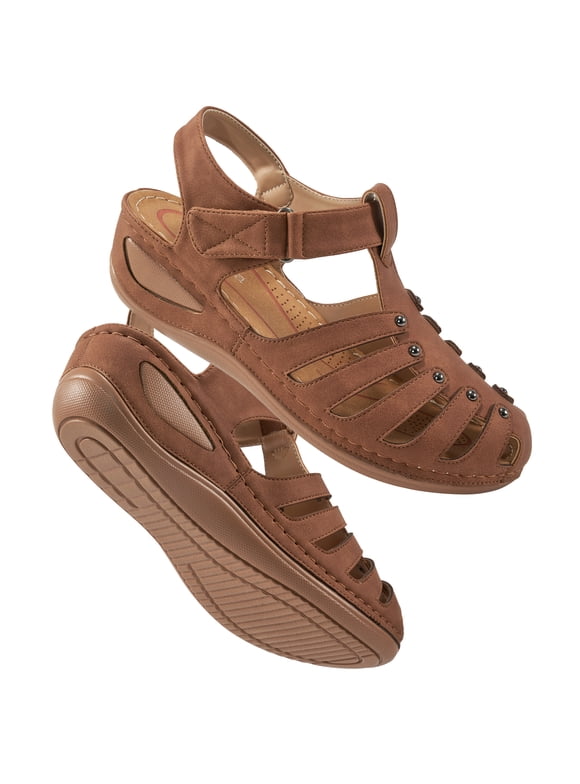 Womens Closed Toe Sandals in Womens Sandals - Walmart.com