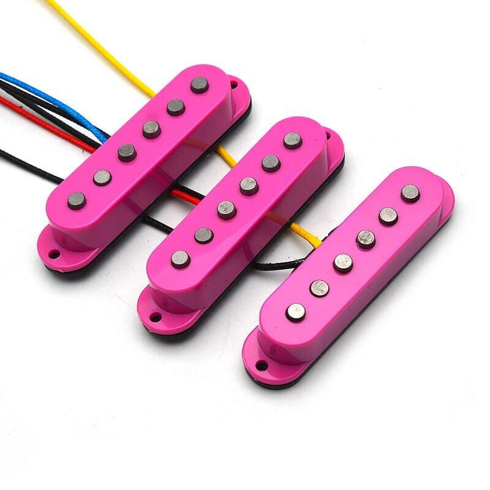 Alnico 5 Single Coil Staggered Top Fiber Bobbin Pickup Electric Guitar ...