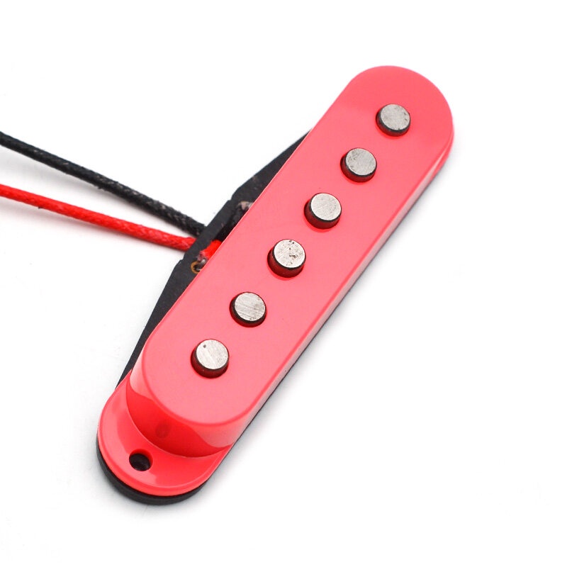 Alnico 5 Single Coil Staggered Top Fiber Bobbin Pickup Electric Guitar ...