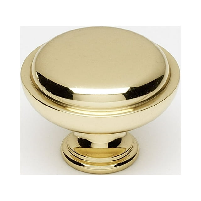 Alno A1146 Knobs 1-1/2" Round Rustic Lipped Solid Brass Mushroom ...