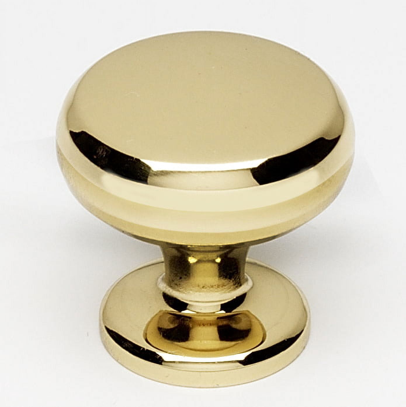 Alno A1173 Knobs 1-1/8" Round Beveled Face Solid Brass Mushroom Cabinet ...