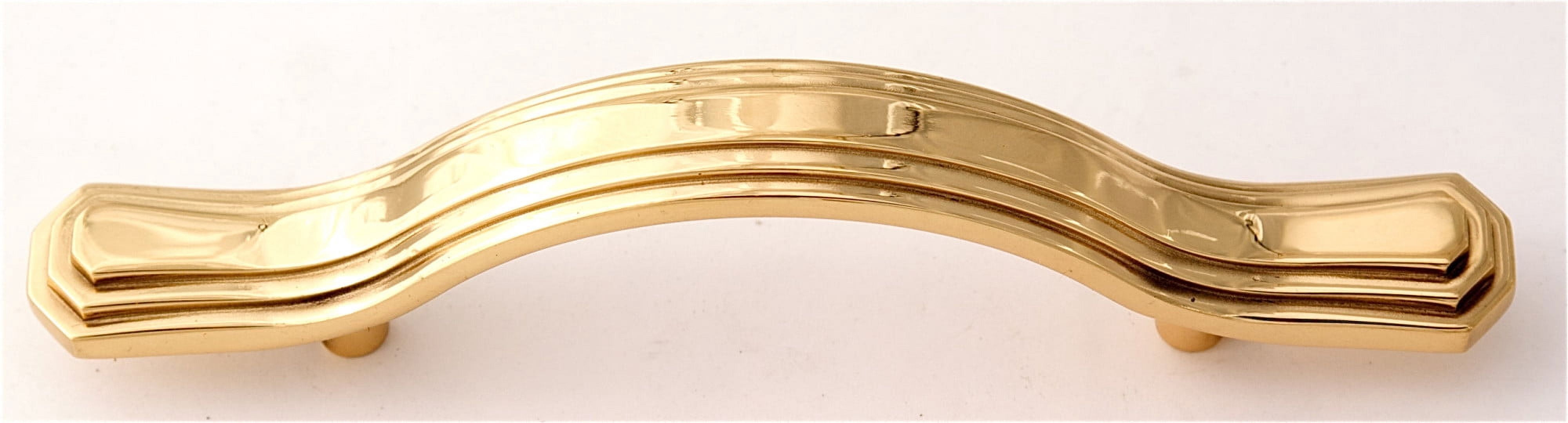 Alno Cabinet Pull 5-1/4" - Polished Brass - Walmart.com