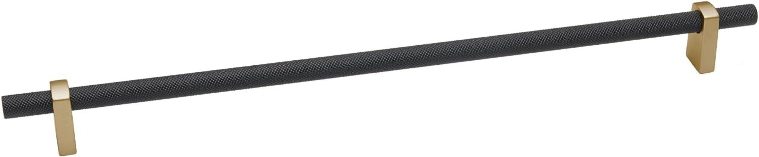 Alno A2901-12-CHP-MB - 12" Pull Knurled Bar, Champange-Matte Black ...