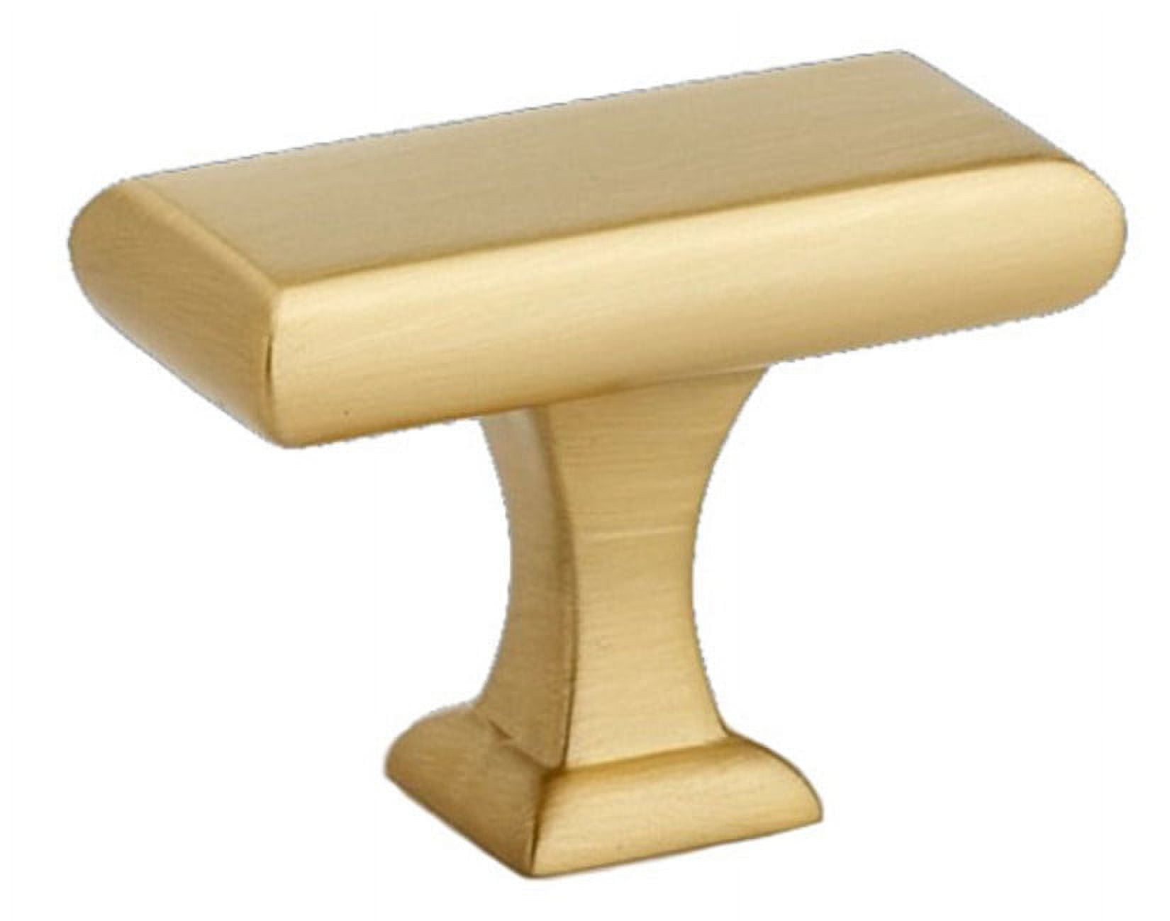 Alno A310-58 Manhattan 1-5/8" Sleek Rectangular Solid Brass T Cabinet Knob / Drawer Knob ...