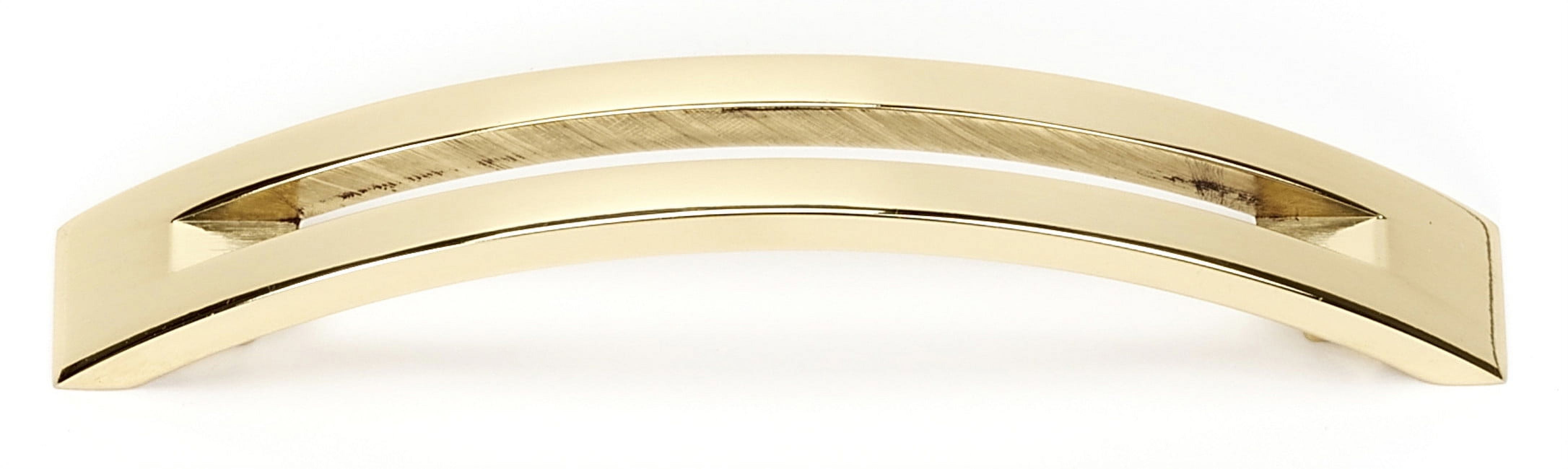 Alno A422-4 Modern Slit Top 4" Center To Center Arch Bow Solid Brass ...