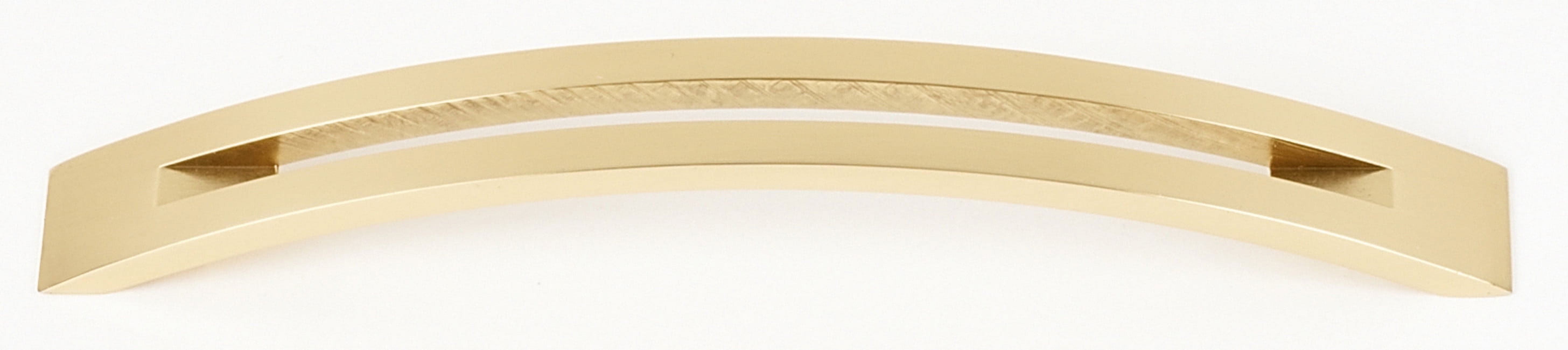 Alno A422-6 Modern Slit Top 6" Center To Center Arch Bow Solid Brass ...