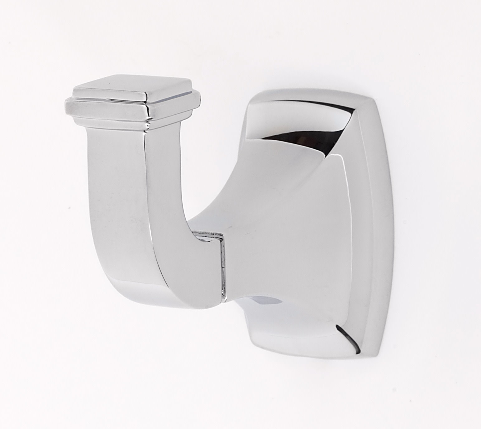 Alno A6580 Cube 1-1/4" Wide Modern Single Wall Mount Solid Brass Robe ...