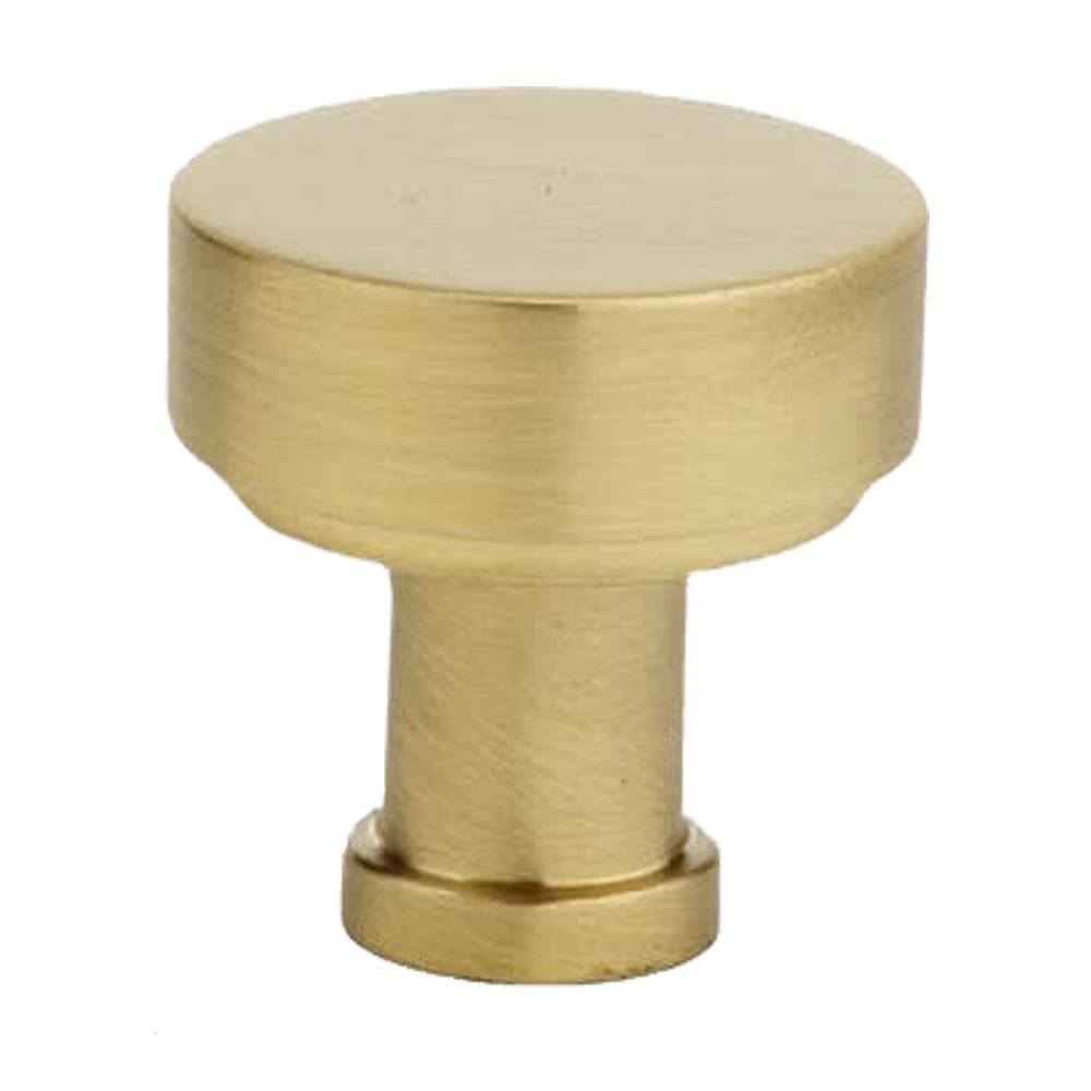 Alno A716-18 Moderne 1-1/8" Round Modern Disc Mushroom Solid Brass ...