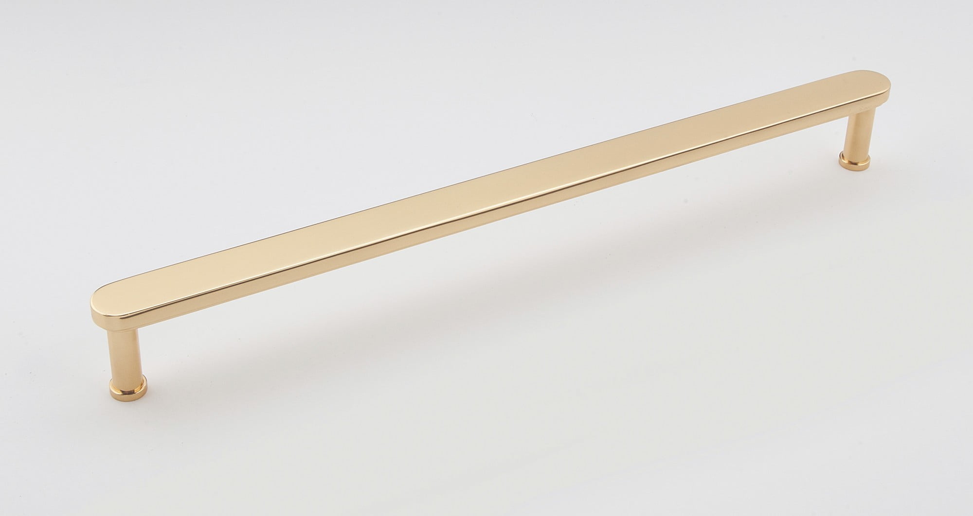 Alno A717-12 Moderne 12" Center To Center Modern Flat Bar Solid Brass ...