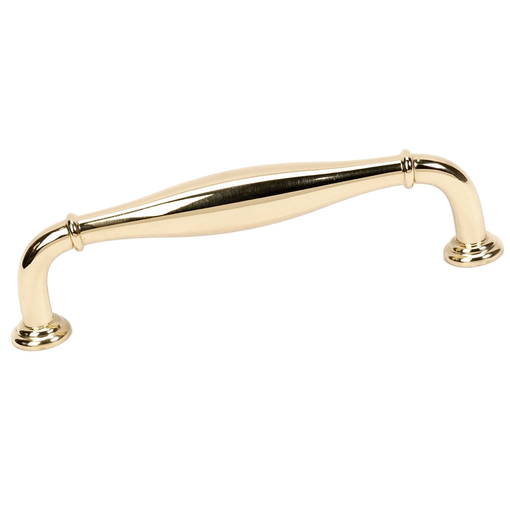 Alno A726-4-PB Charlie 4" Cabinet Pull Polished Brass - Walmart.com