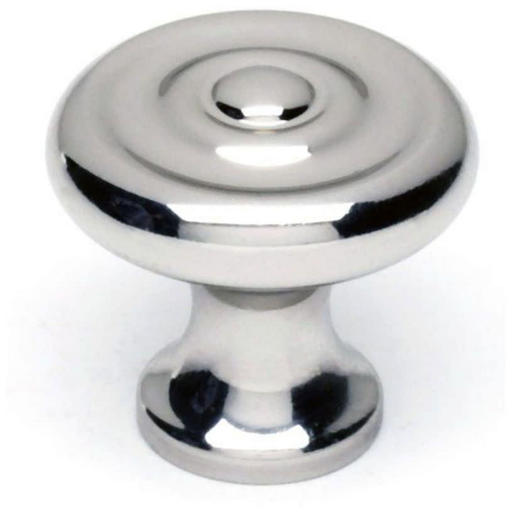 Alno A817-1 Classic Traditional 1" Small Ringed Mushroom Solid Brass Cabinet Knob / Drawer ...