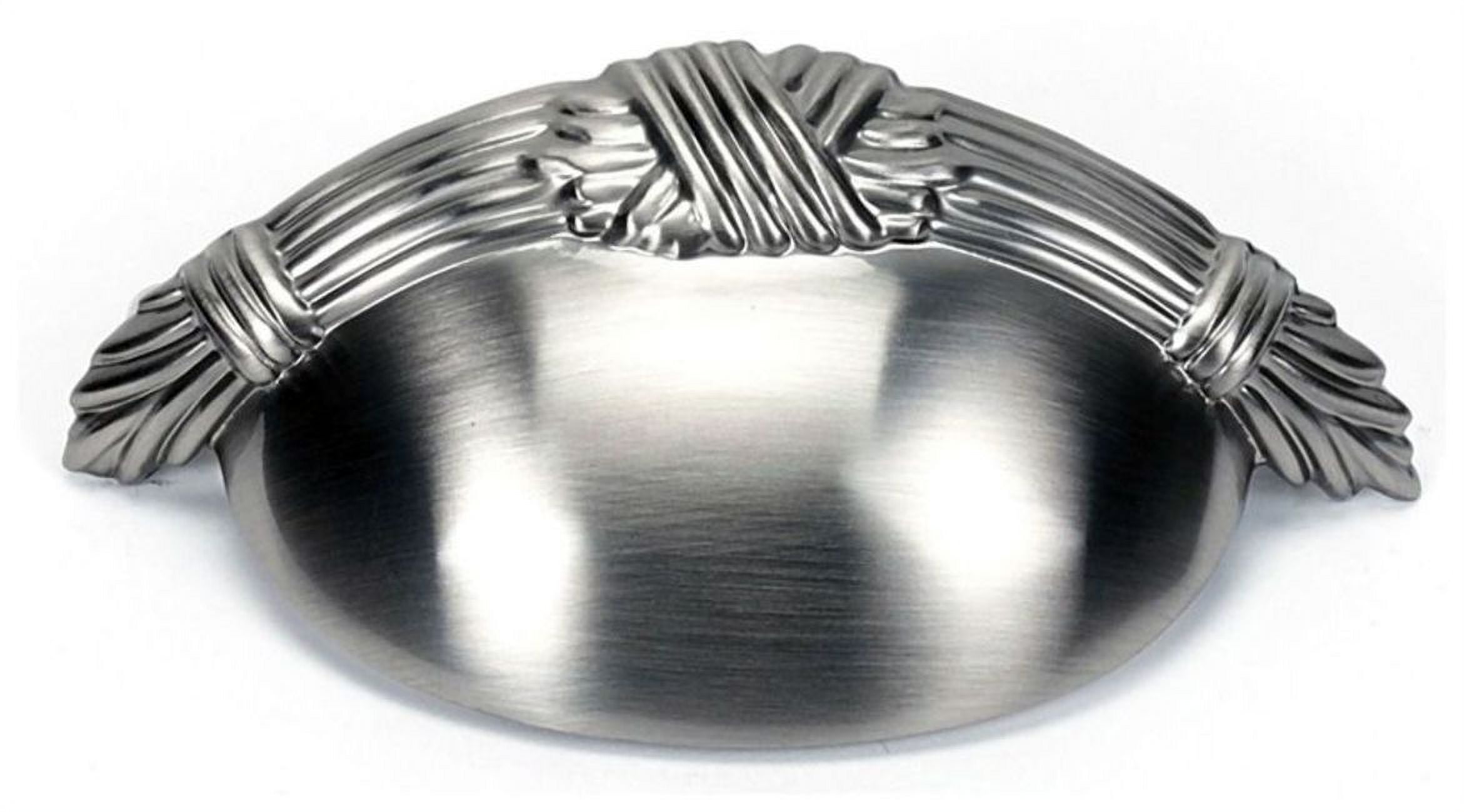 Alno A882-3-SN Ribbon & Reed Cup Pulls Traditional, Satin Nickel ...