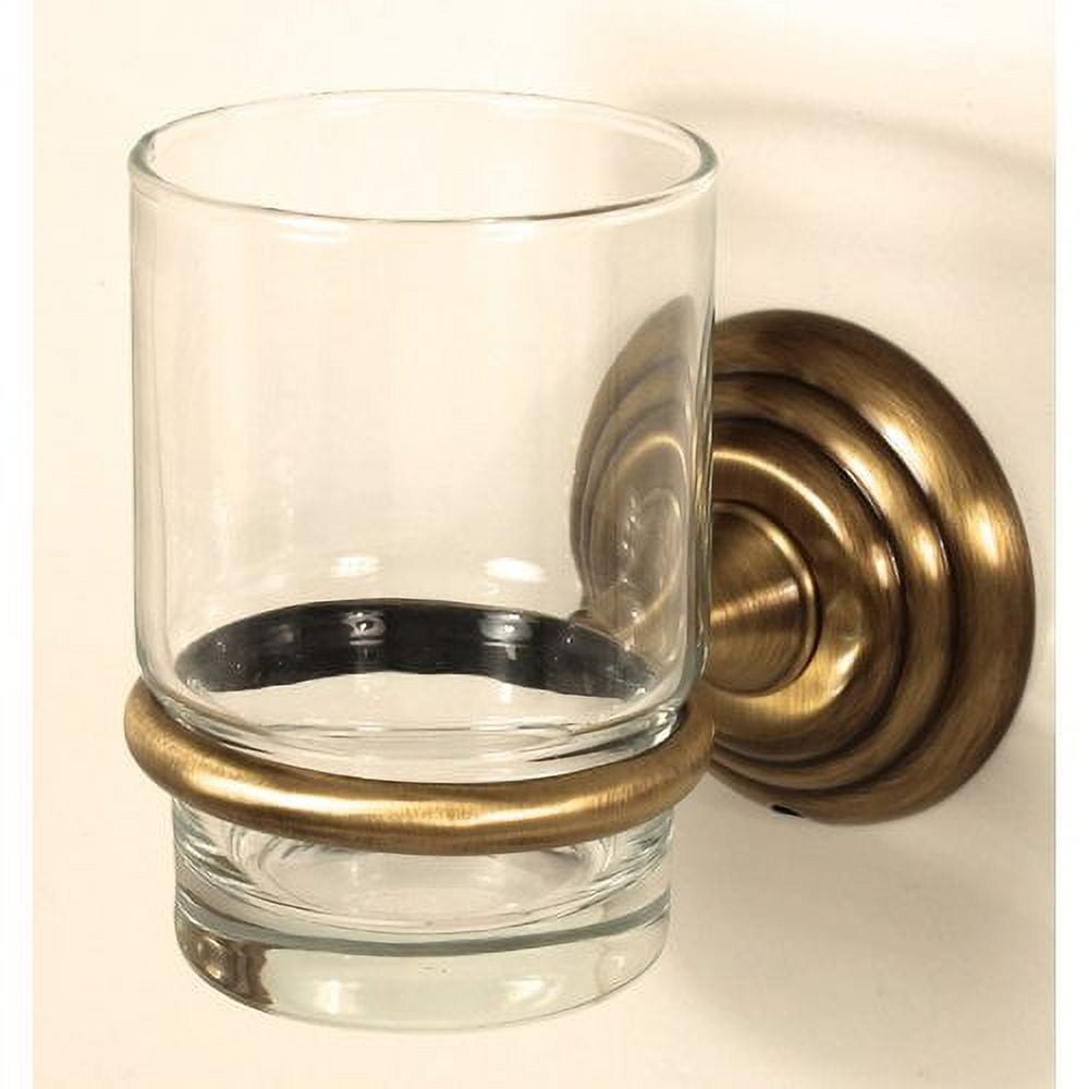 Alno A9070 Embassy 3' W Floating Frosted Glass Bathroom Cup Tumbler ...