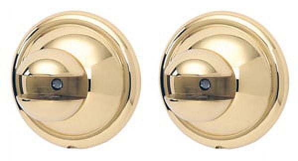 Alno A9250-PB/NL Yale 2-5/8" Round Solid Brass Glass Shelf Mounting ...