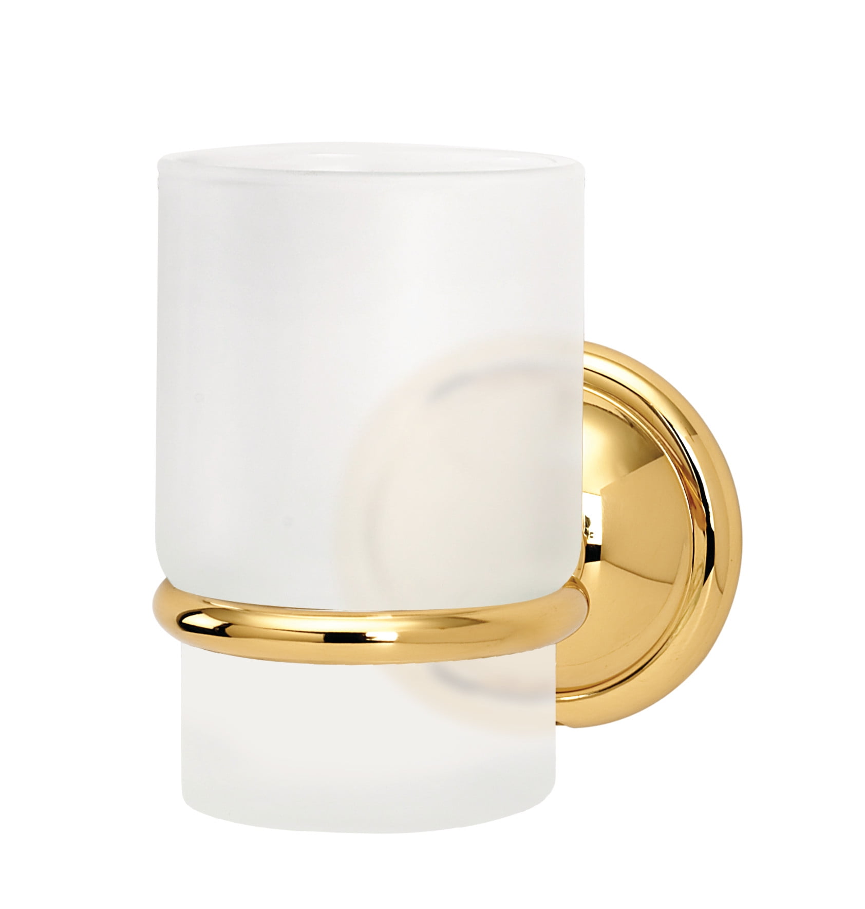 Alno A9270 Yale Series Wall Mounted Frosted Glass Tumbler - Brass ...