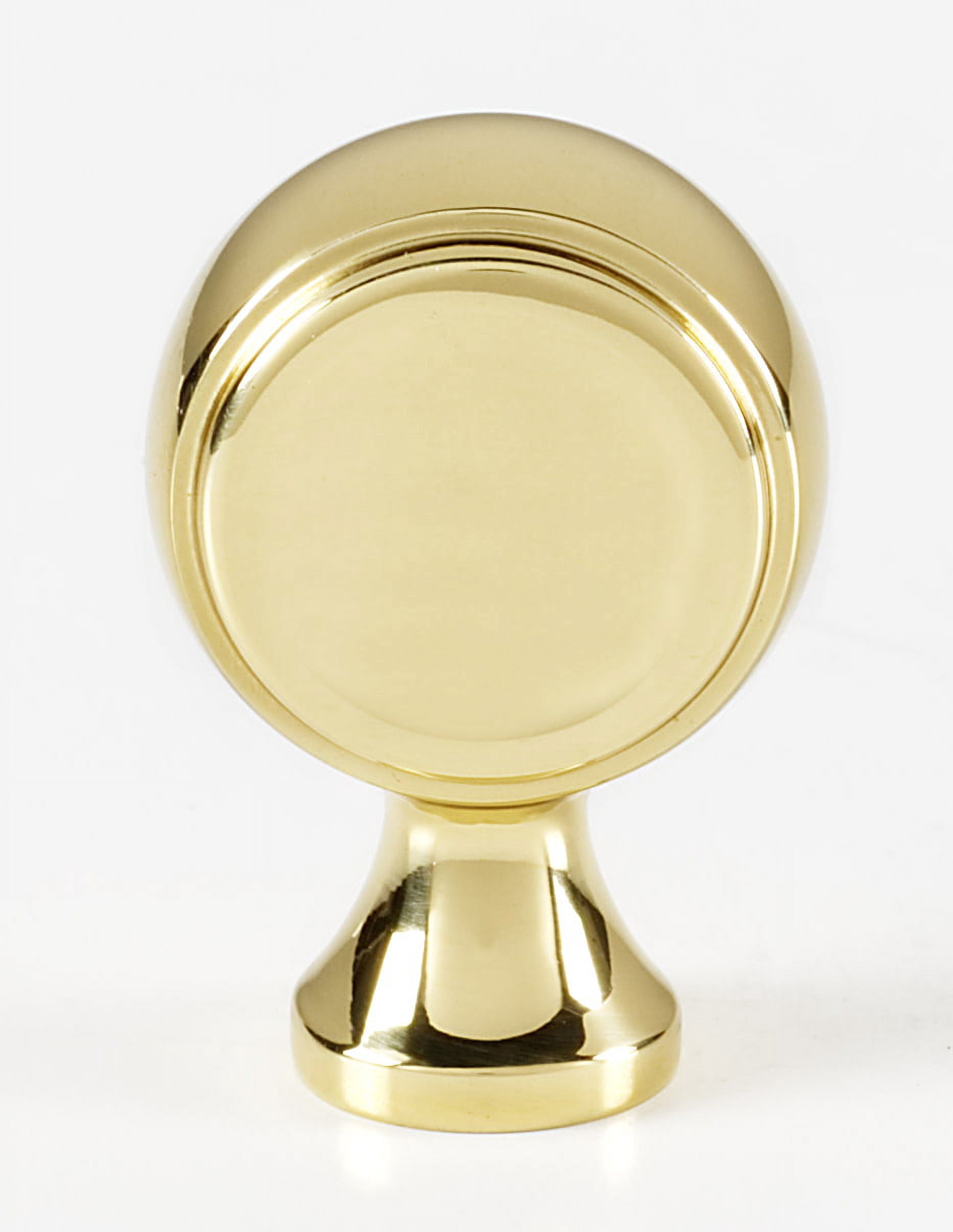 Alno A980 Royale 7/8" Solid Brass Elegant Side Disc Cabinet Knob / Drawer Knob - Brass - Walmart.com