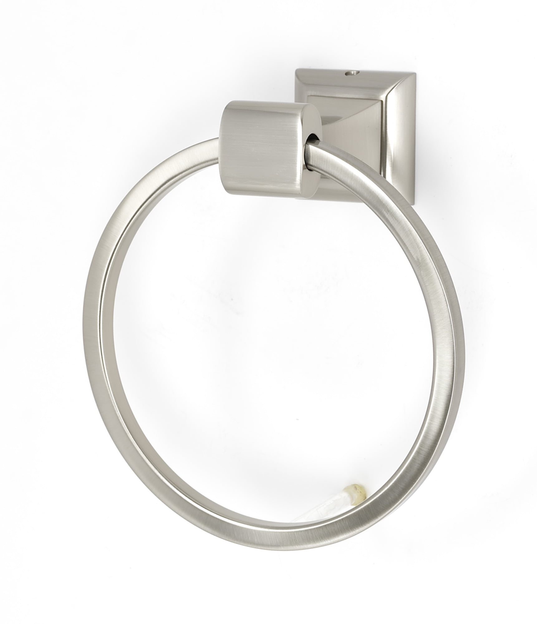 Alno A7440-SN Manhattan Towel Ring Satin Nickel - Walmart Business Supplies