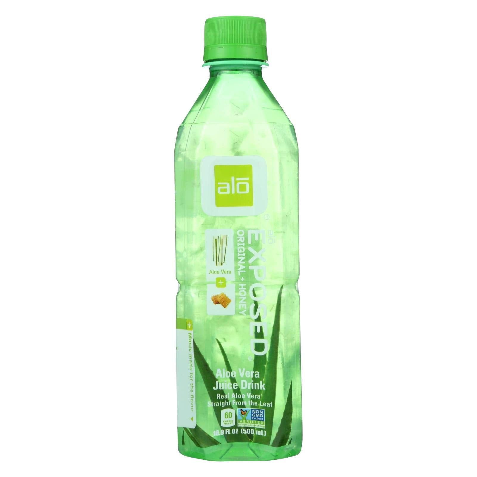 Alo Original Exposed Aloe Vera Juice Drink - Original and Honey - Case ...