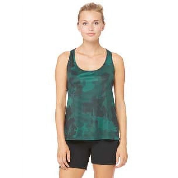 Alo Sport Performance Racerback Tank (W2079) Forest Green Lazer ...