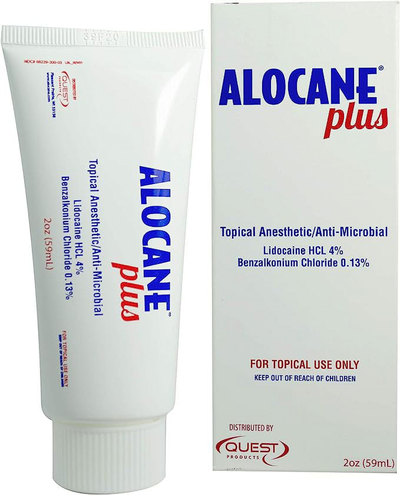 Alocane Plus Topical Anesthetic Emergency Burn Gel, Maximum Strength 4% ...