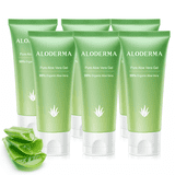 Aloderma 99% Organic Aloe Vera Gel, Fresh Natural Pure, 4.0 oz, 6-Pack ...