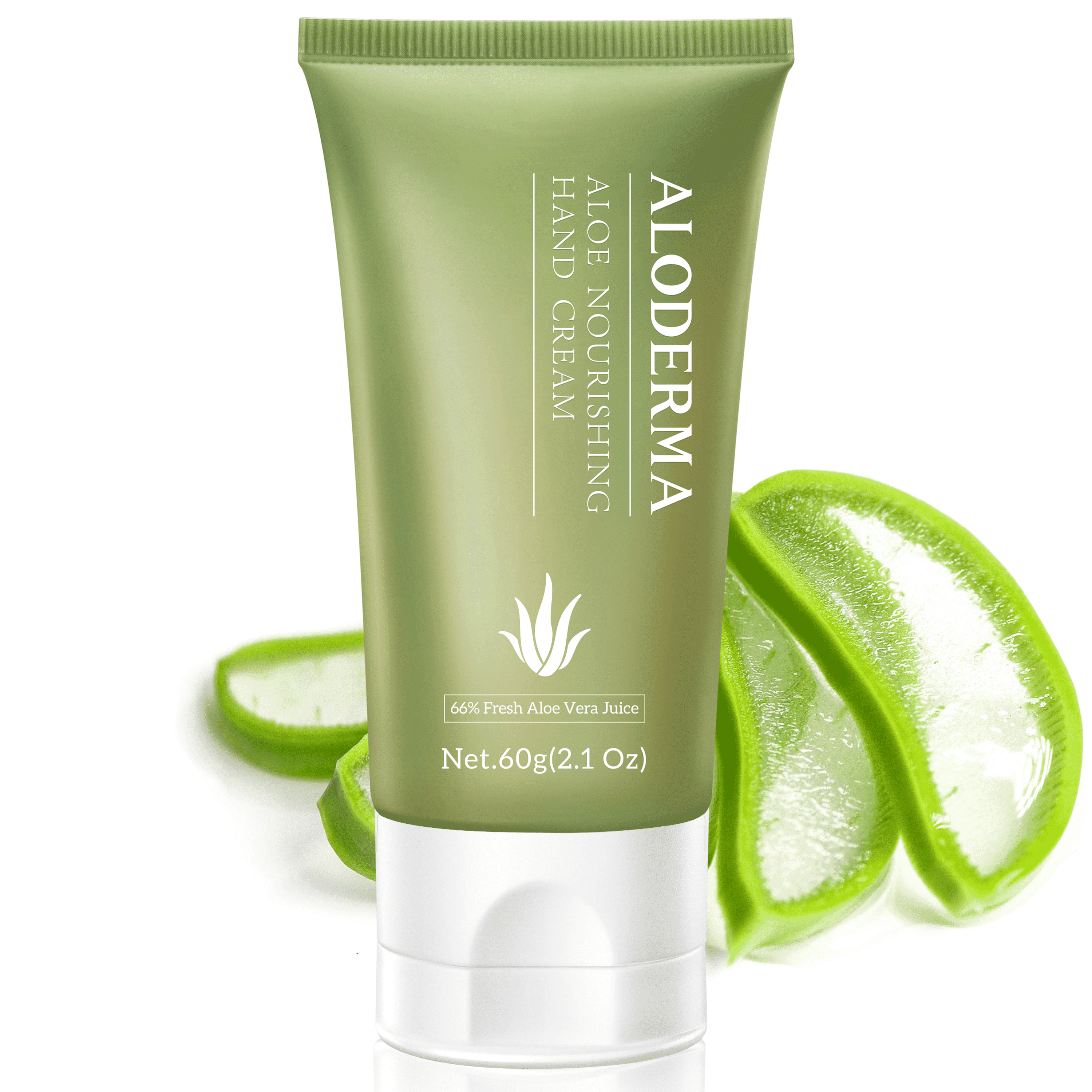 Aloderma Aloe Hand Cream with 66% Organic Aloe Vera - For Dry, Cracked ...