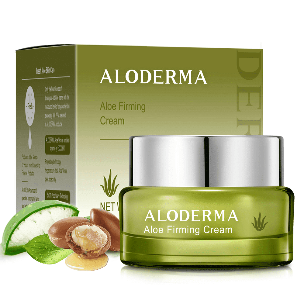 Aloderma Organic Aloe Vera Firming Face & Neck Cream - Natural Night ...
