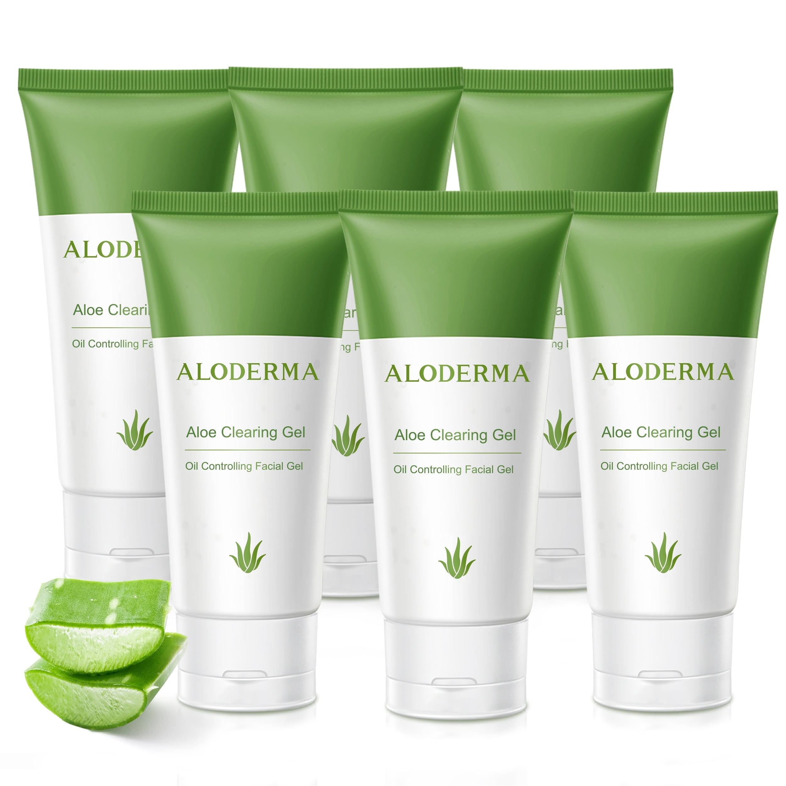 Aloderma Skin Clearing Aloe Gel 6-Pack for Acne & Blemish Prone Skin ...