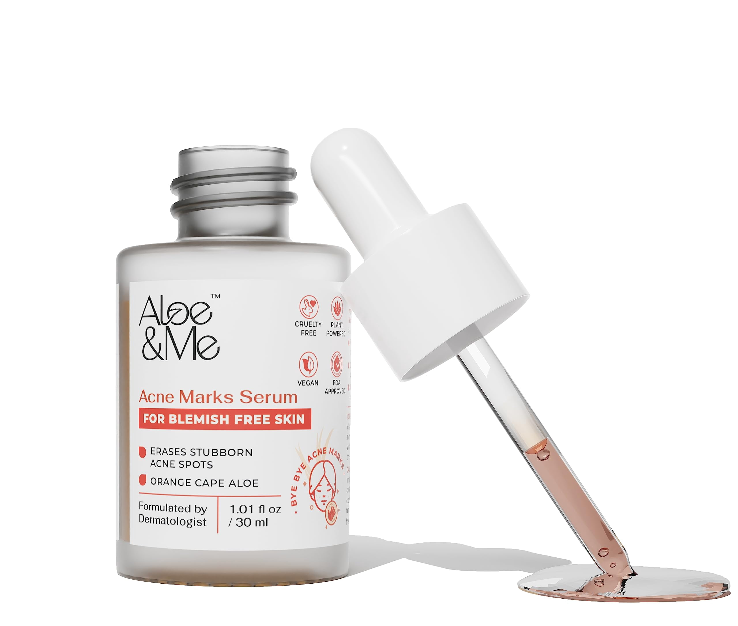 Aloe & Me 10% Niacinamide & Orange Aloe Face Serum for Acne Marks ...