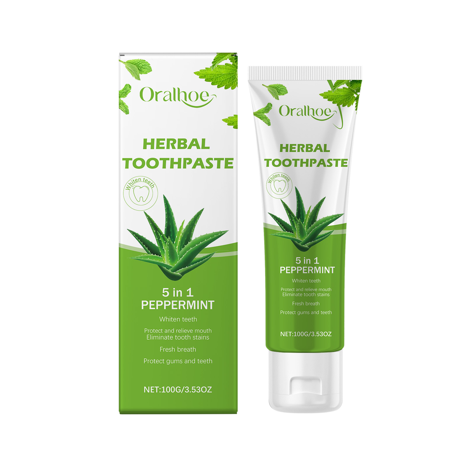 Aloe Cleaning Toothpaste Mild Cleaning Tooth Odor Tooth Stain ...