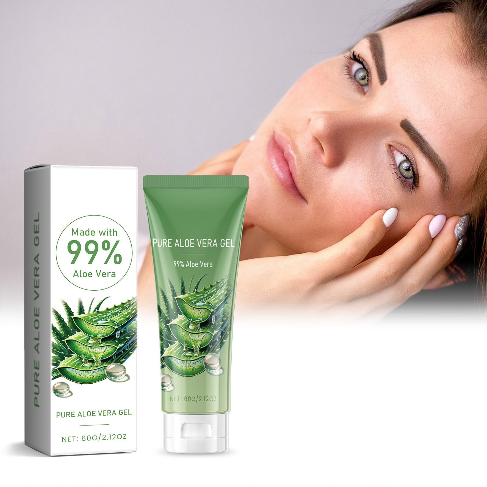 Aloe Gel Hydrating Face Cream with Natural Gentle Ingredients ...